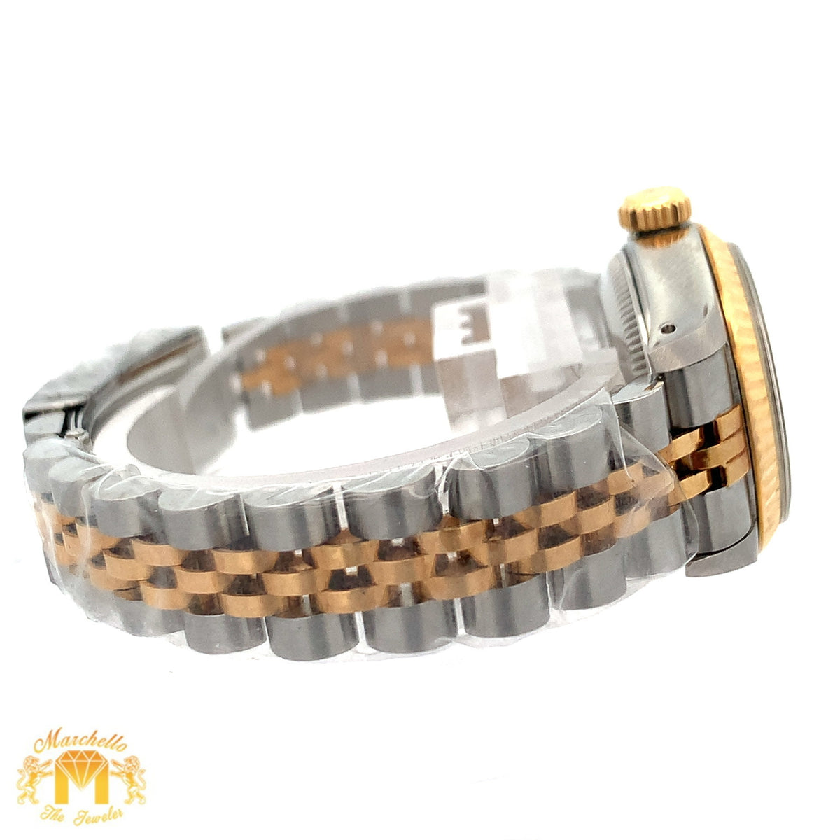 Full factory 26mm Ladies`Rolex Watch with Two-Tone Jubilee Bracelet (d ...