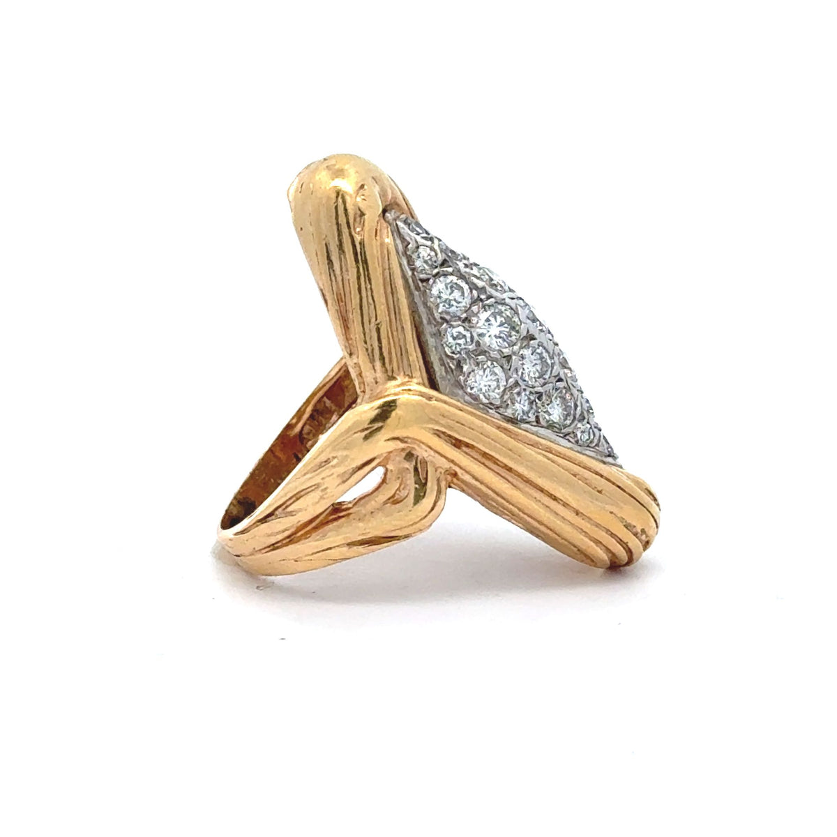 14k yellow gold and diamond Ring (LIMITED EDITION ANIQUE PIECE) – MTJ