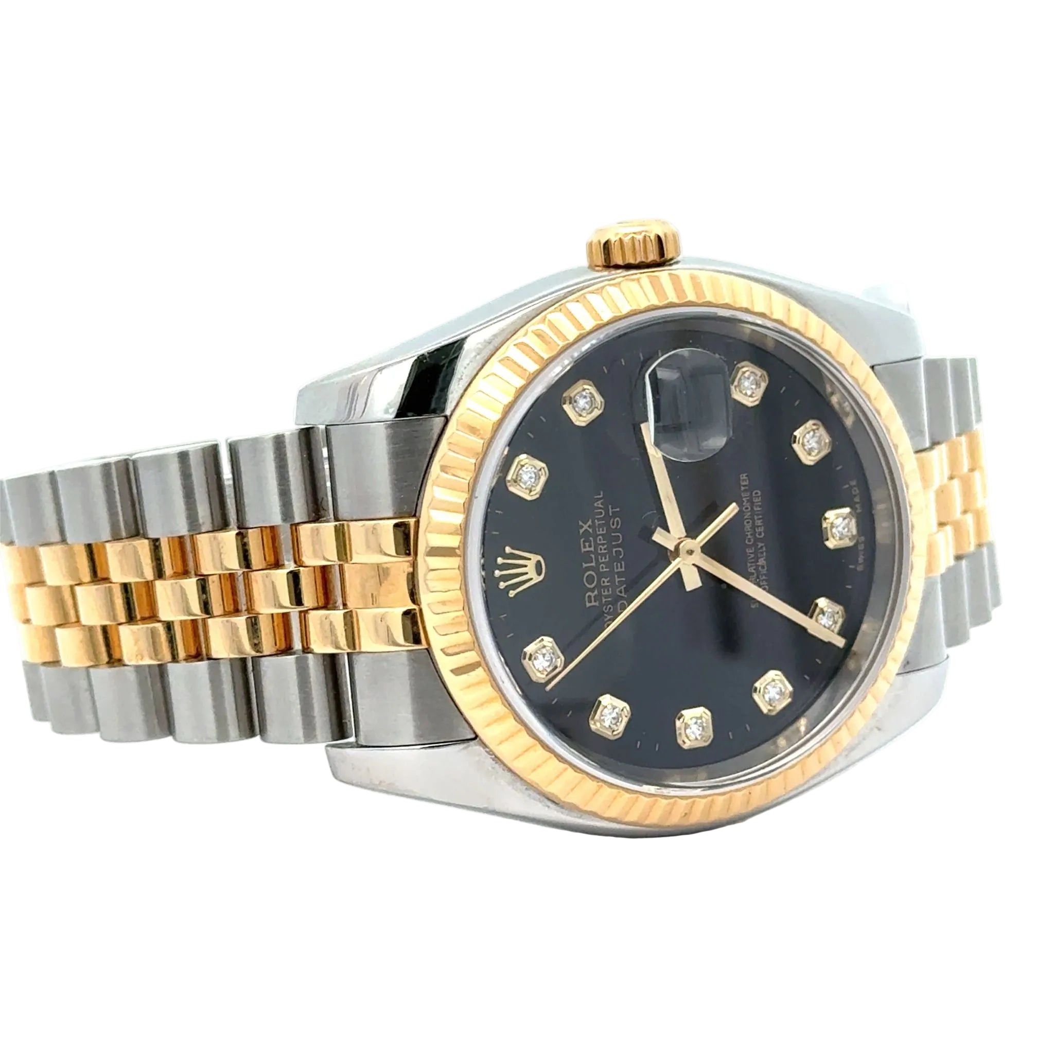 Model #116233 36mm Rolex Watch with two-tone jubilee band (full factor ...