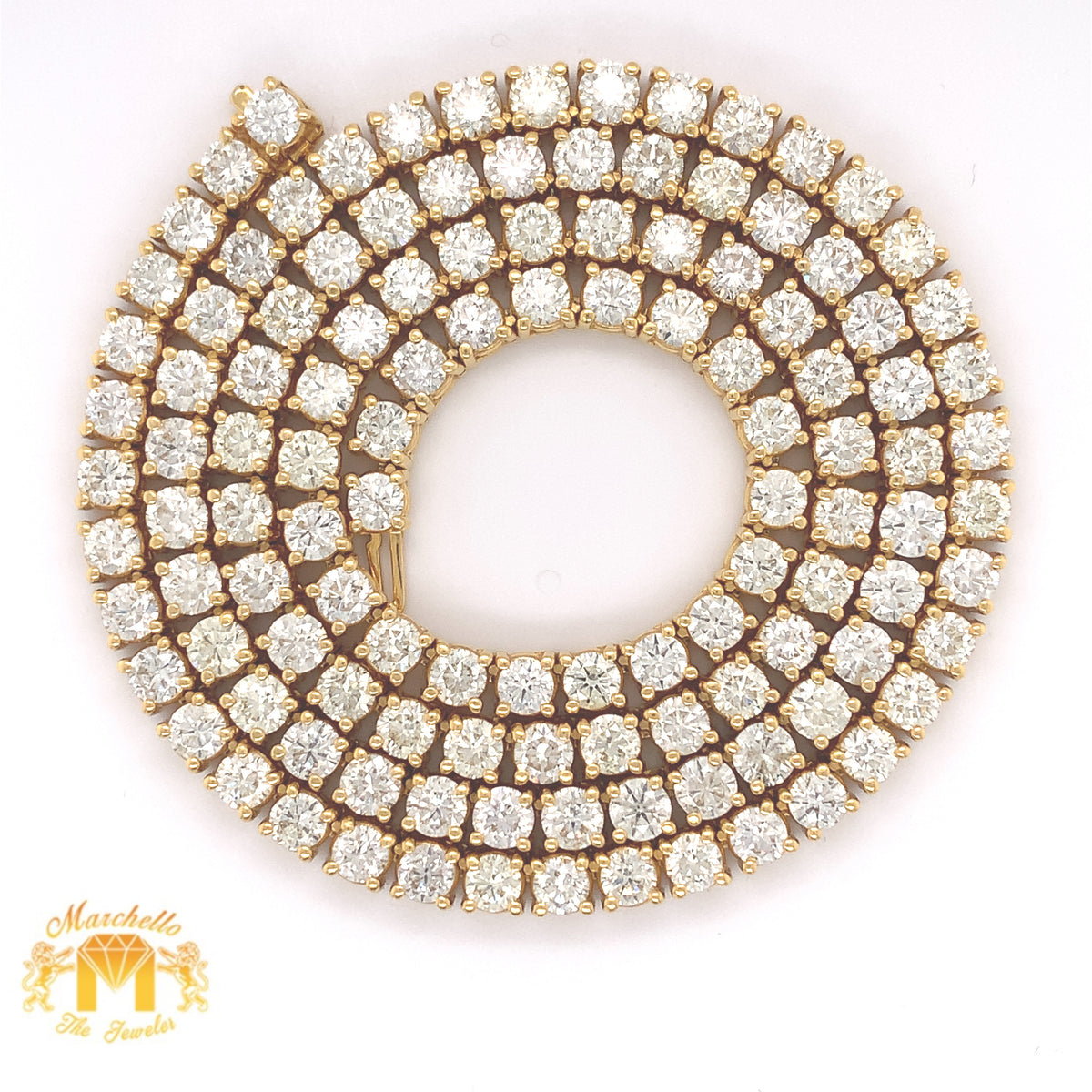 47.60ct Round Diamond and 14k Gold Tennis Chain (40 pointers) – MTJ