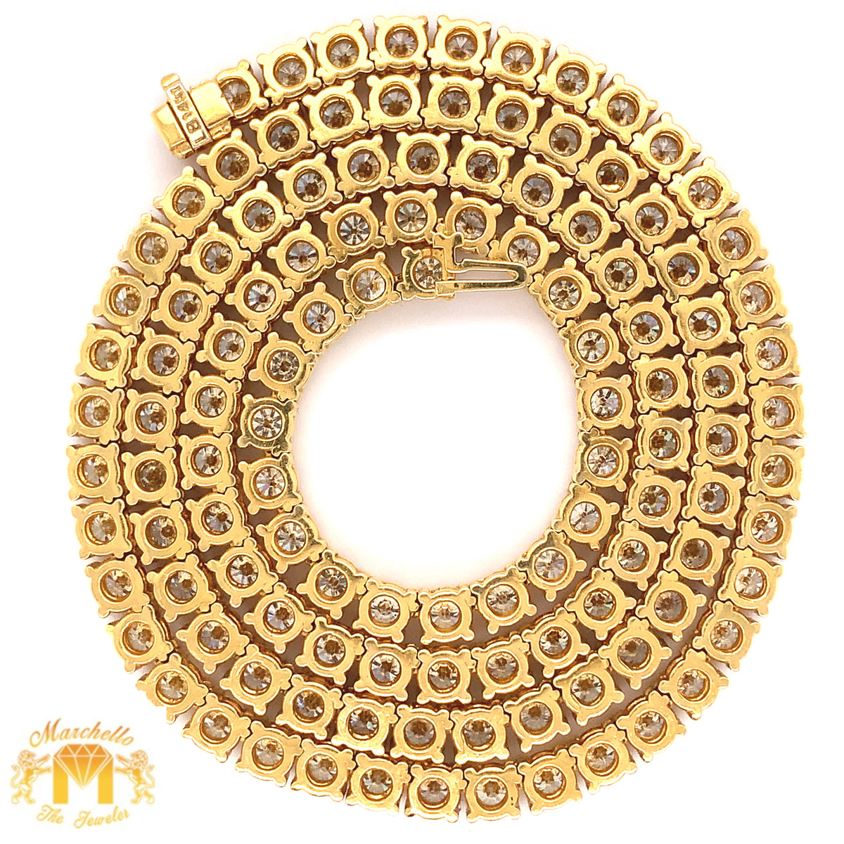 47.60ct Round Diamond and 14k Gold Tennis Chain (40 pointers) – MTJ